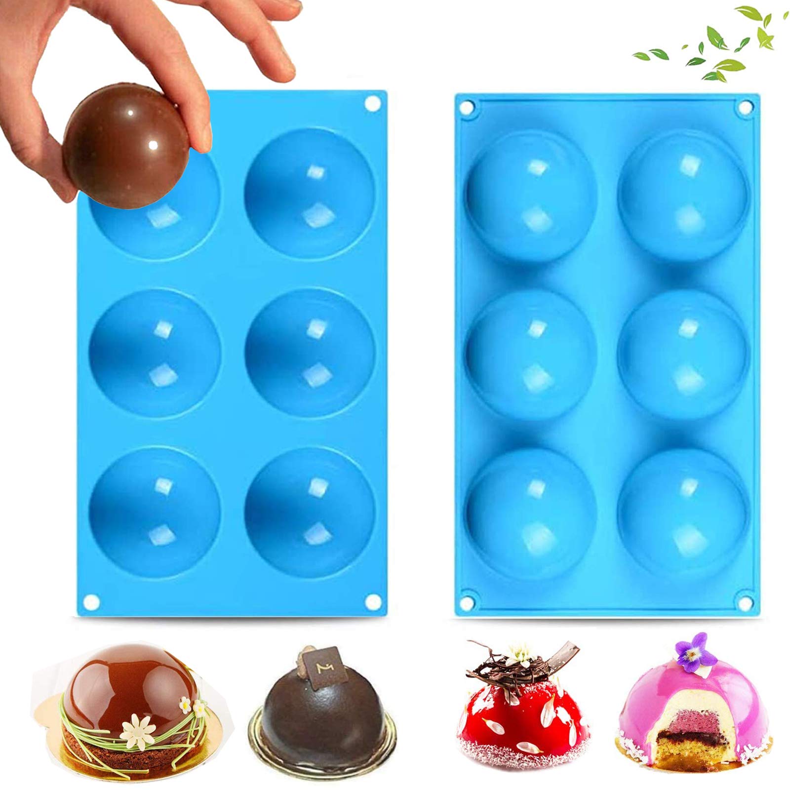 Snapklik.com : Hot Cocoa Bomb Mold Large 2.5" Round Semi Sphere ...