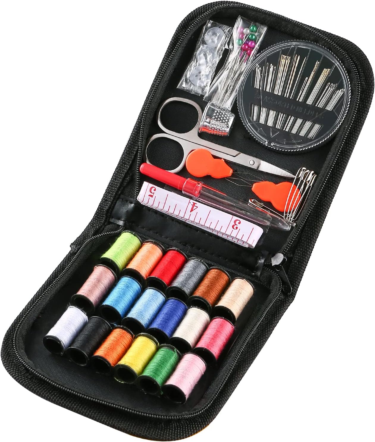 AUERVO Mini Travel Sewing Kit, DIY Premium Sewing Supplies,Basic Sewing ...