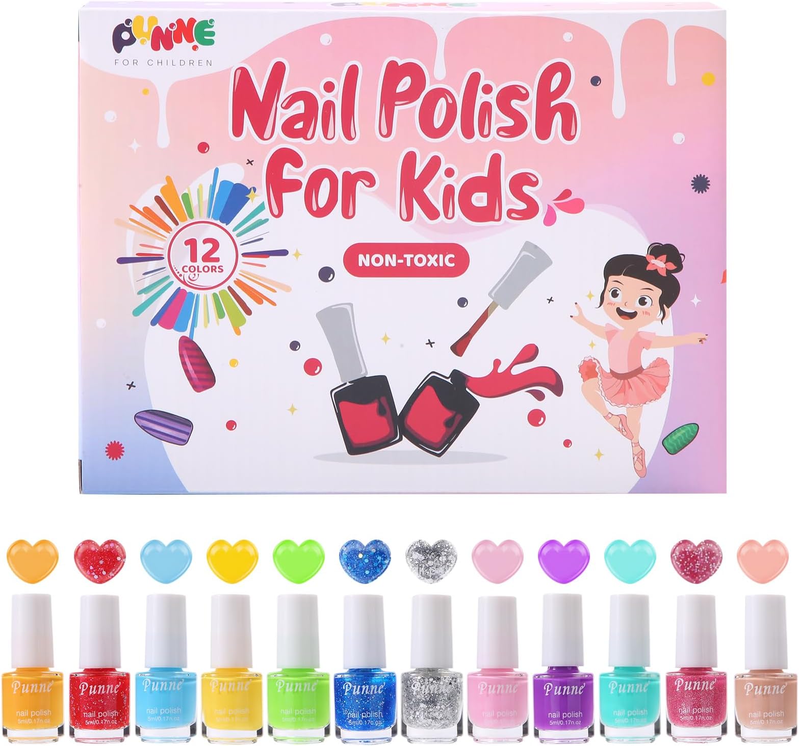 Amazon.com : ALIKOSSTOR Kids Nail Polish - Non-Toxic Nail Polish Set ...