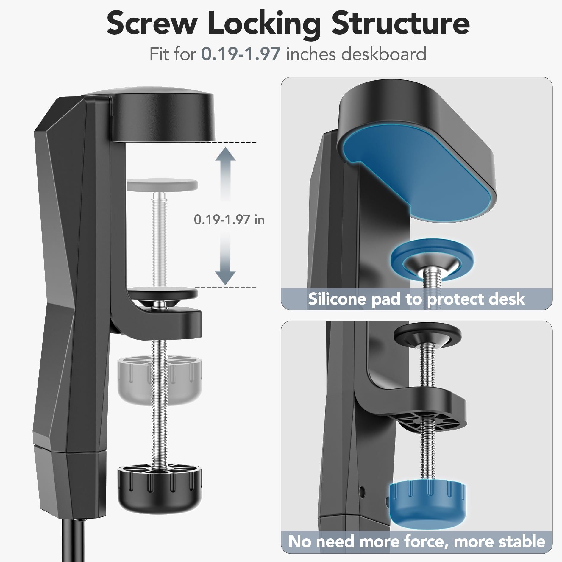 Snapklik.com : Gaming Headset And Controller Stand Under & Over Desk, 3 ...