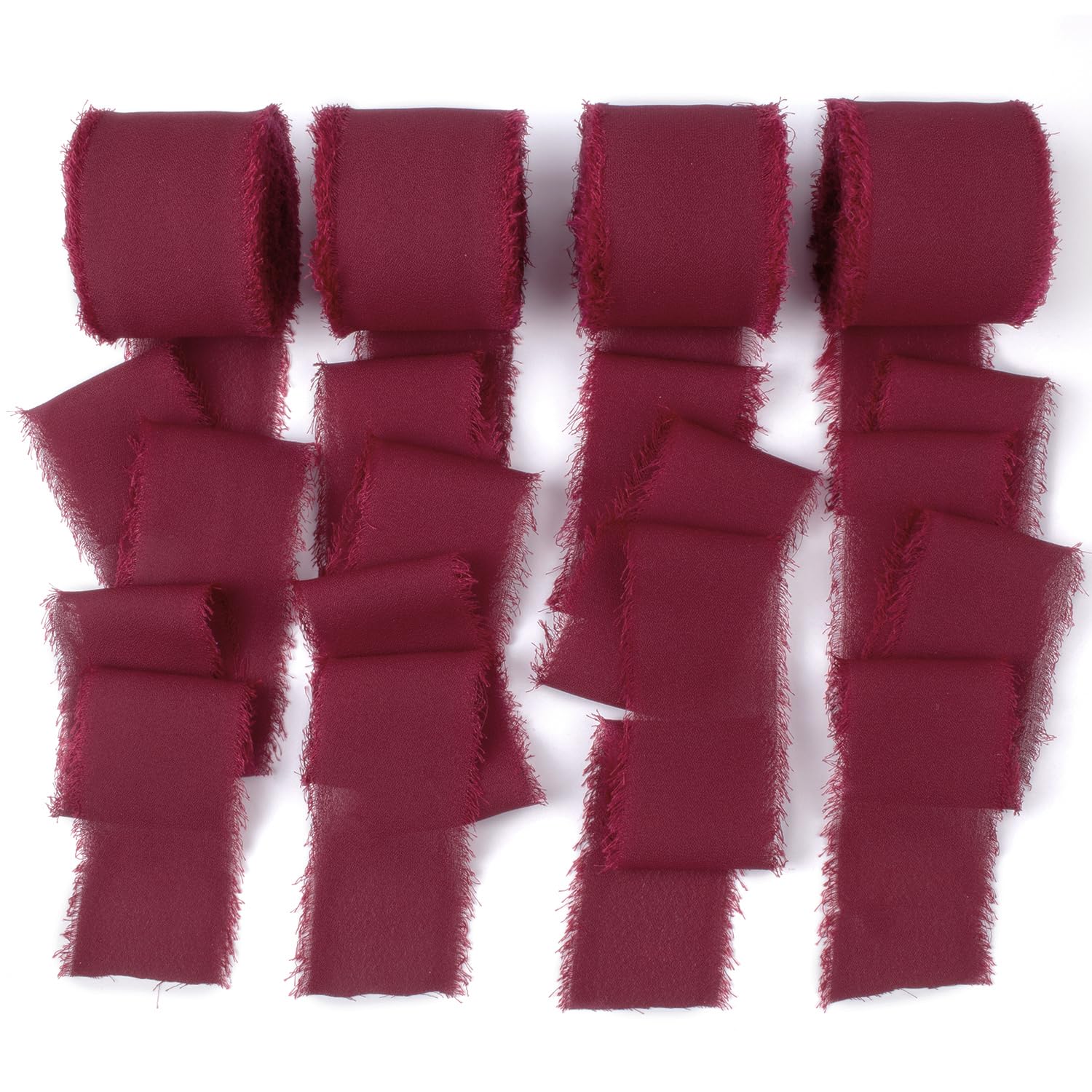 Amazon.com: Mlurcu Burgundy Chiffon Ribbon 1-1/2 Inch x 40Yds Maroon ...