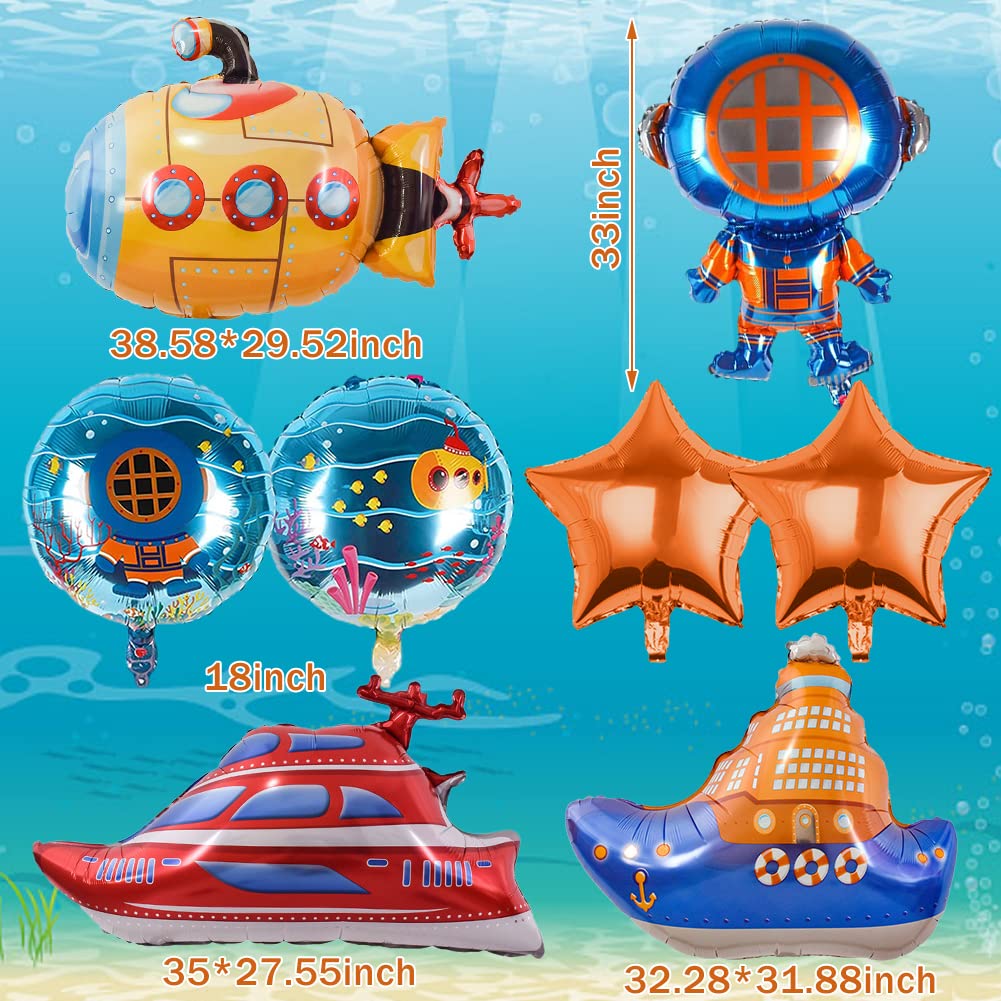 Air Balloon Rocket And Submarine In Cartoon Style Free And