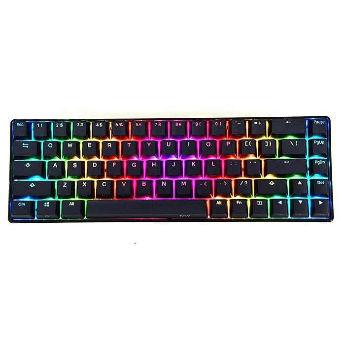 Buy KKV 68 Keys RGB Mechanical Gaming Keyboard,65% Layout Compact PBT ...