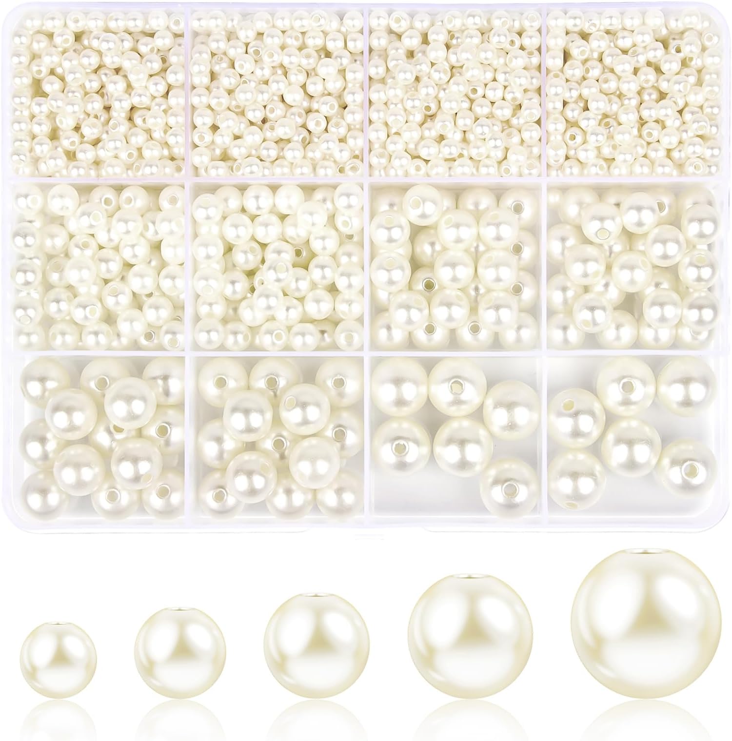 Amazon.com: 1228pcs Pearl Beads for Jewelry Making Pearl Beads for ...