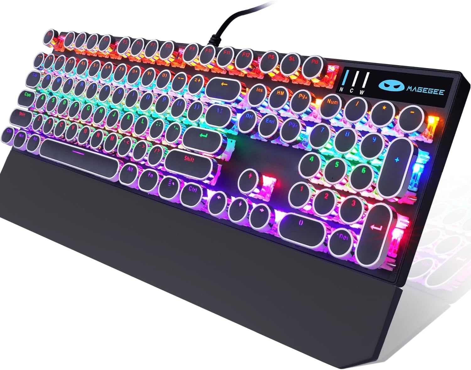 Amazon.com: RK ROYAL KLUDGE S108 Typewriter Keyboard, Retro Mechanical ...