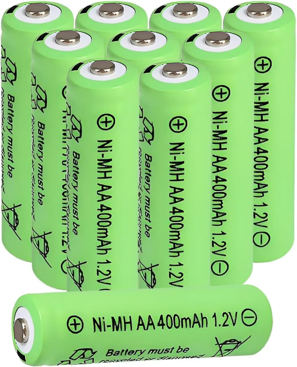 Amazon.com: Zsolarigt NiMh AA 1.2v 400mAh Rechargeable Solar Batteries ...