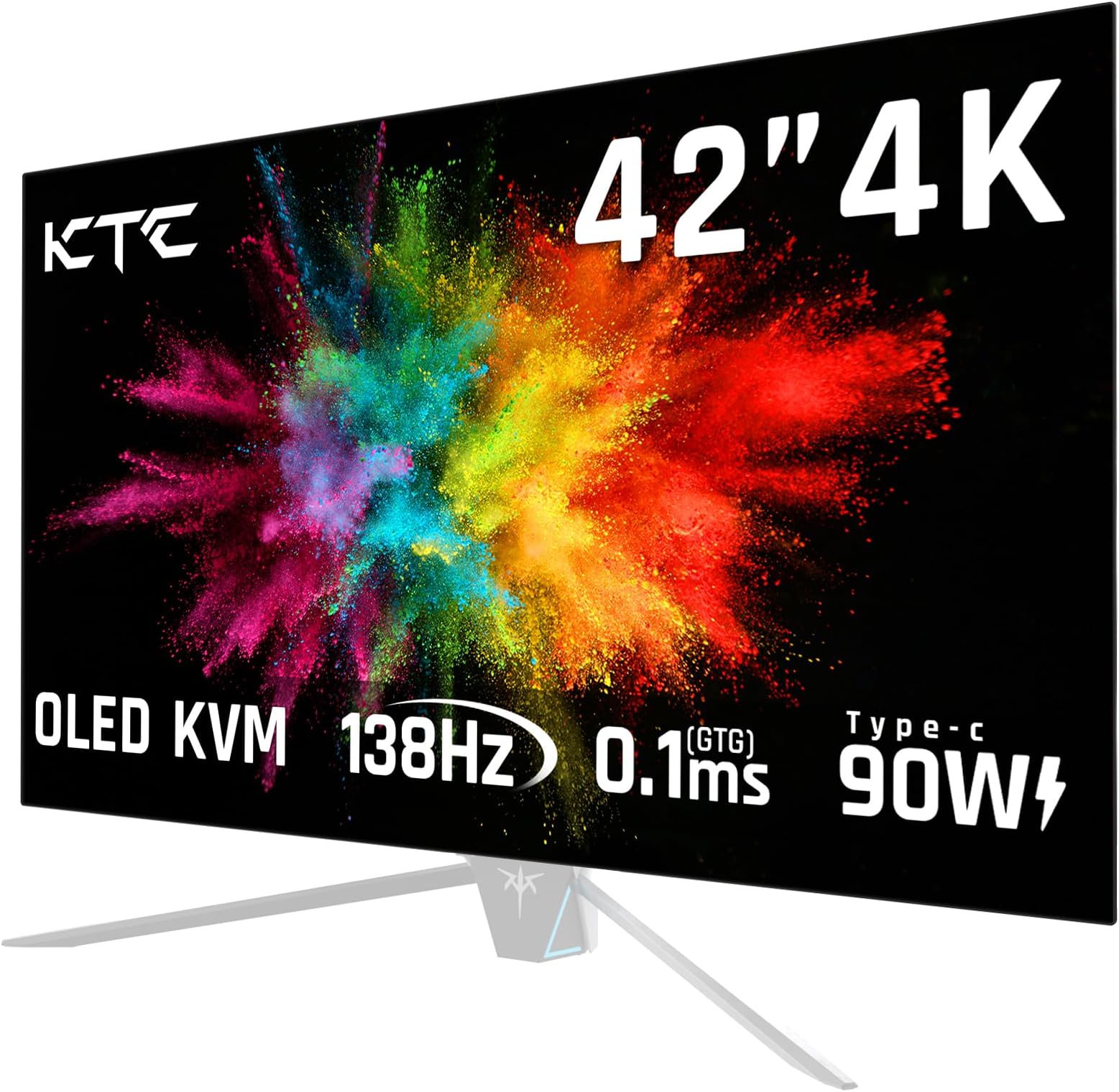Amazon.com: KTC 42 Inch 4K OLED Gaming Monitor, 3840x2160 UHD White Monitor, 138Hz, 0.1ms(GTG ...