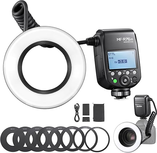 Amazon.com : GODOX MF-R76N TTL Macro Ring Flash for Nikon TTL/M Mode ...