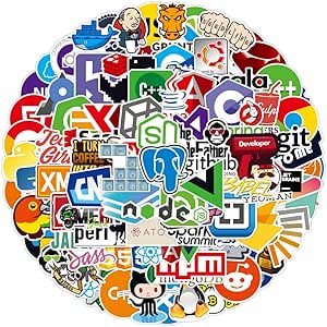 Programming Stickers for Laptop(100 Pcs),Gift for Kids Teens Adults ...