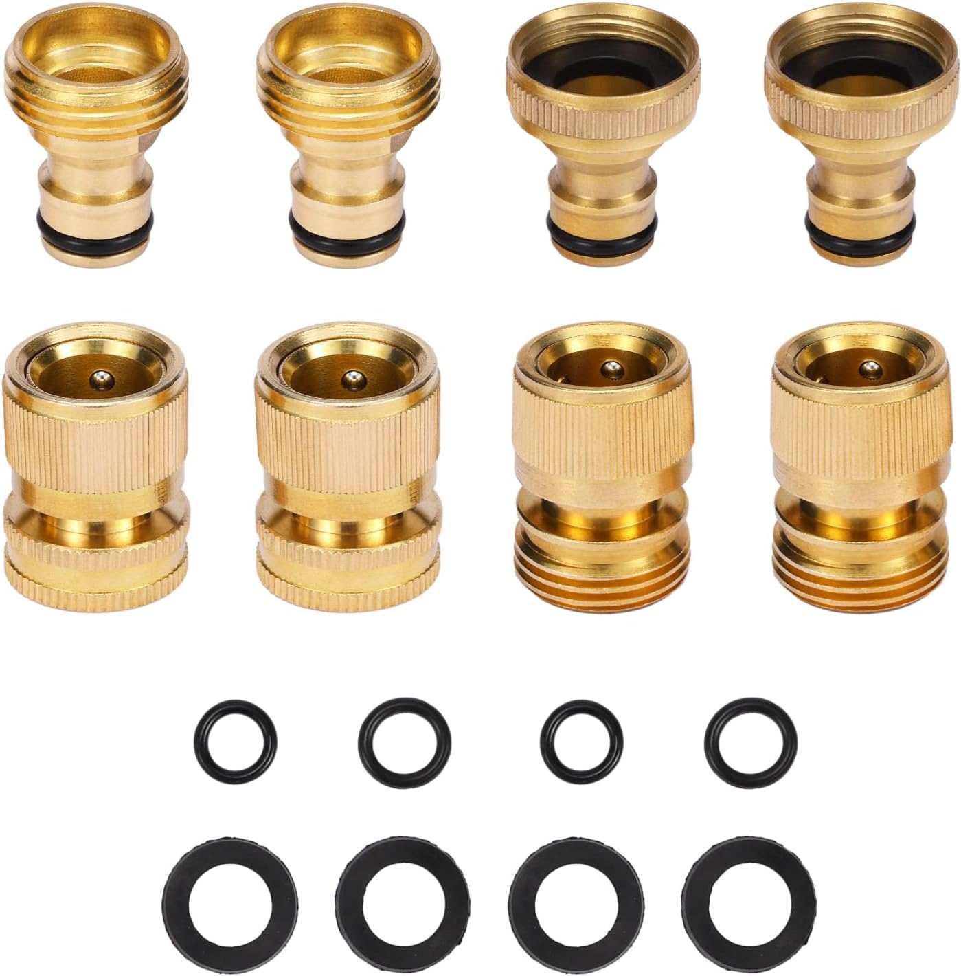 Amazon.com : Garden Hose Quick Connect Solid Brass Garden Hose ...