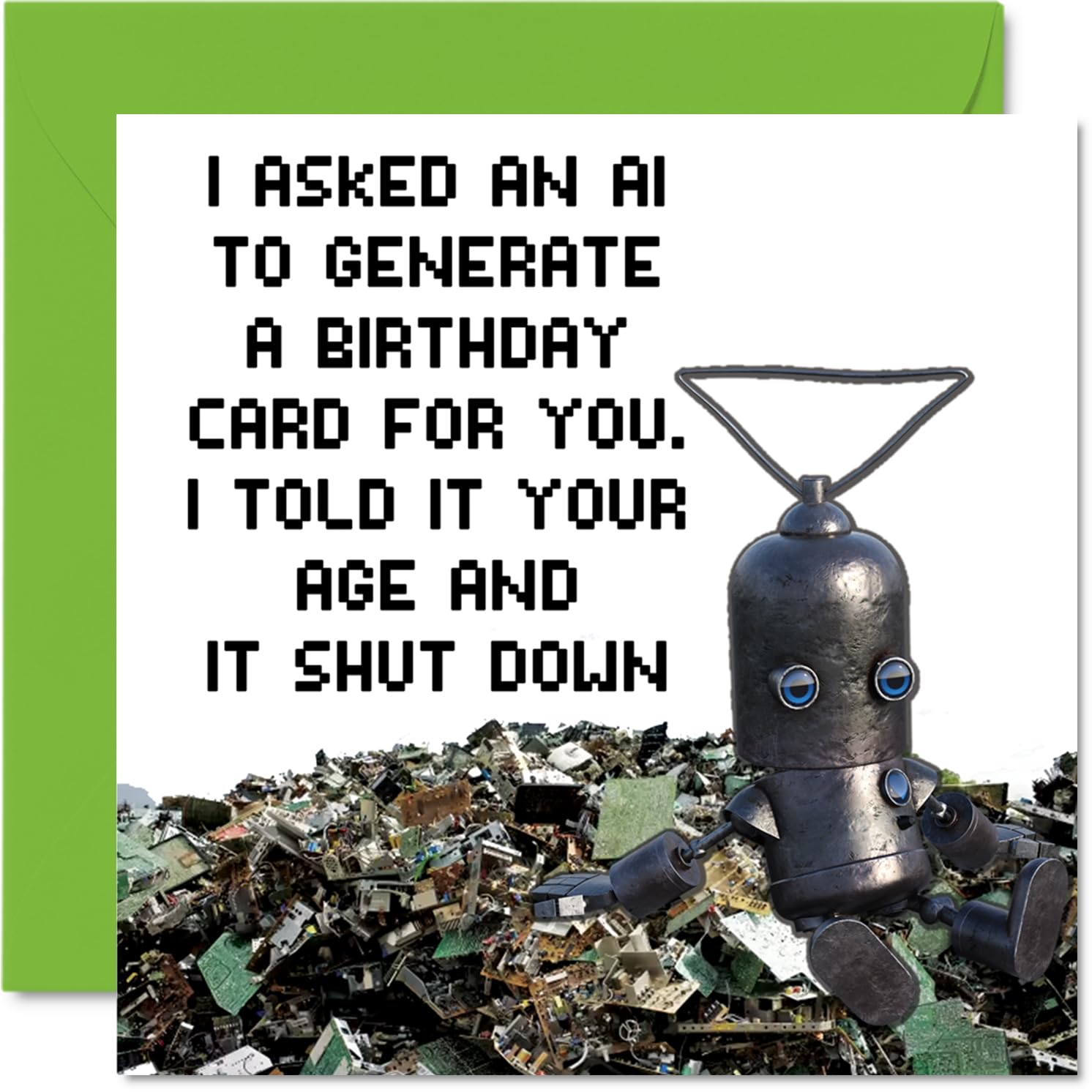 Buy Funny Birthday Cards for Men & Women - Artificial Intelligence AI ...
