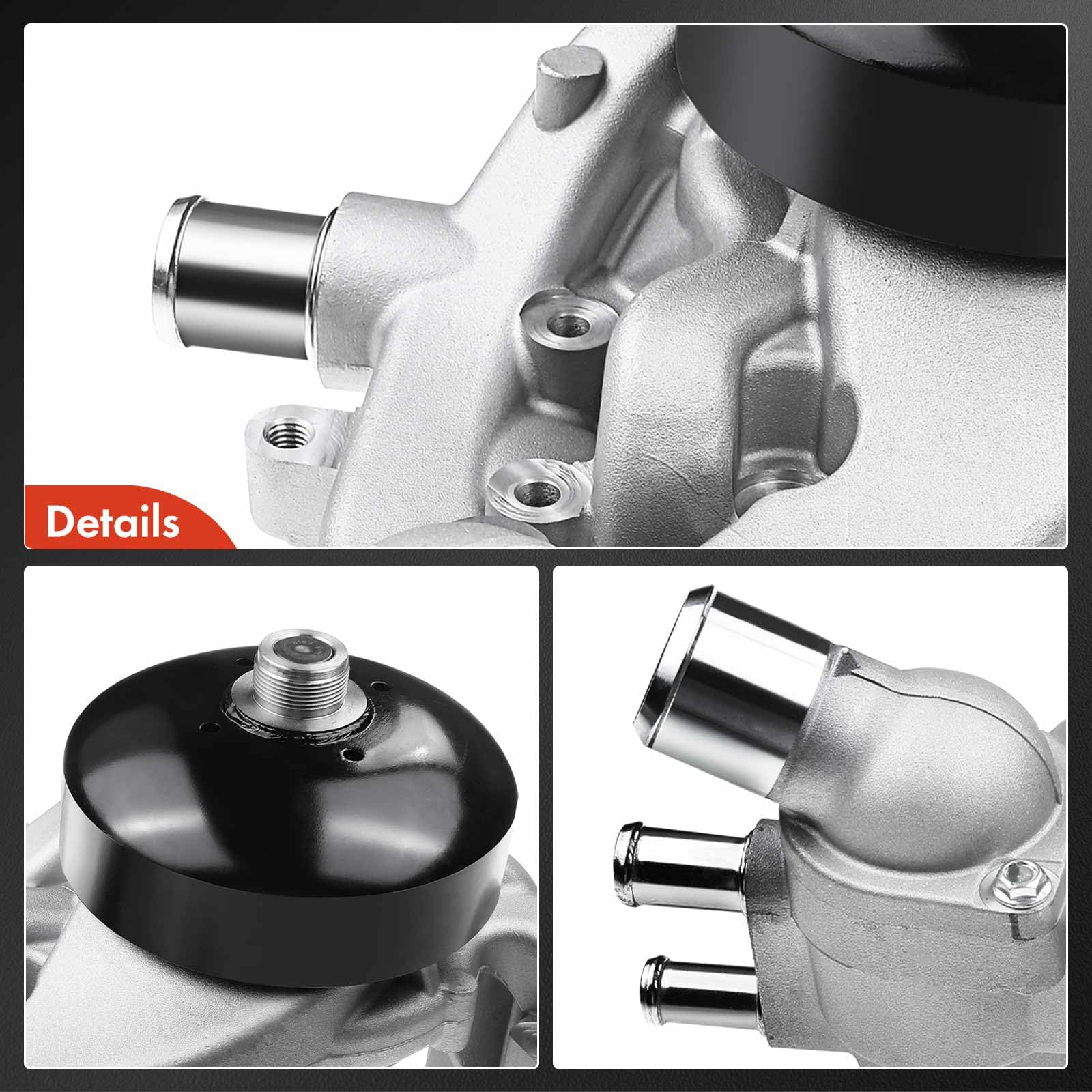 A-Premium Water Pump Kit with 2 Metal Gaskets & Thermostat Compatible ...