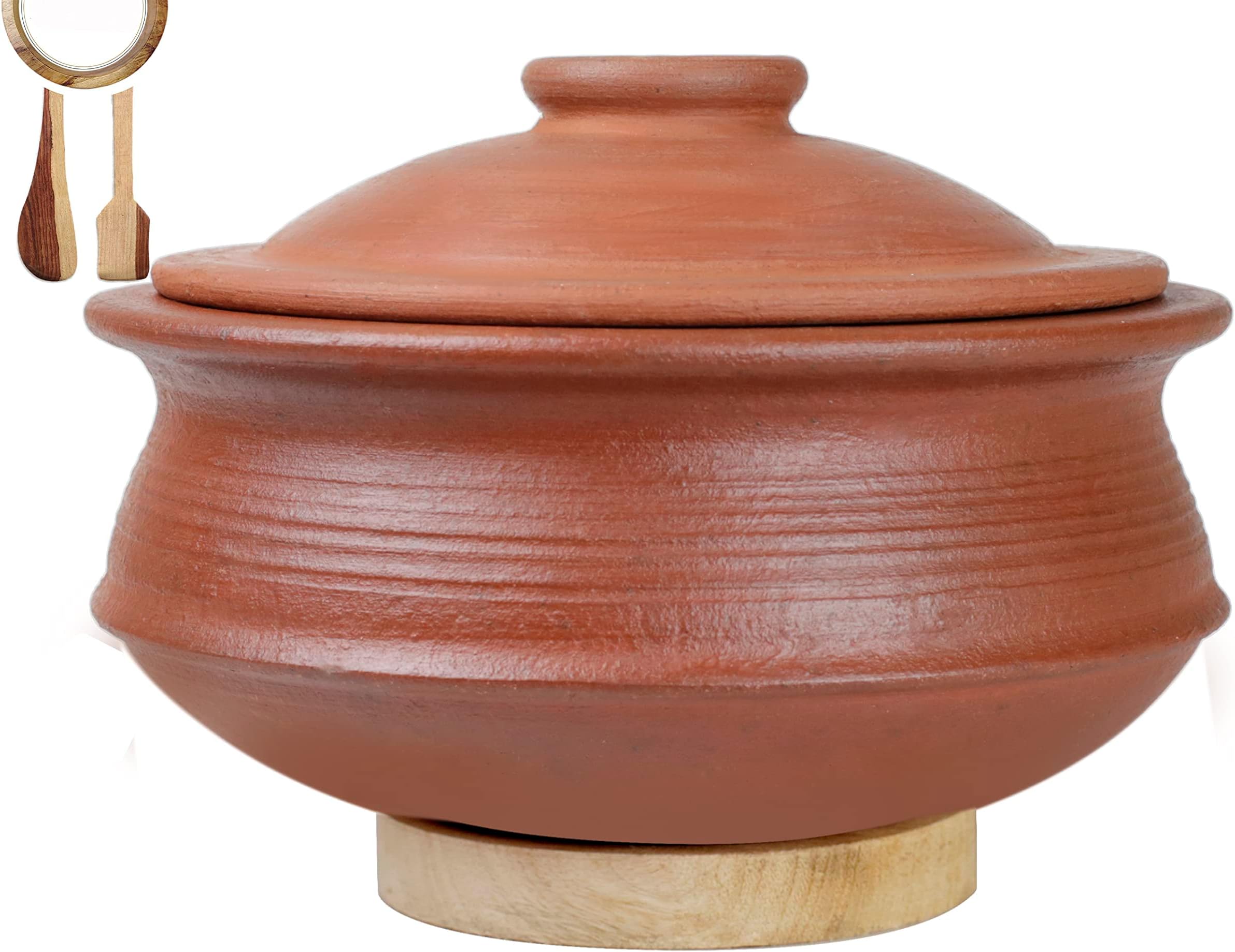 Buy SWADESHI BLESSINGS Exclusive Range Unglazed Clay Pot for Cooking ...