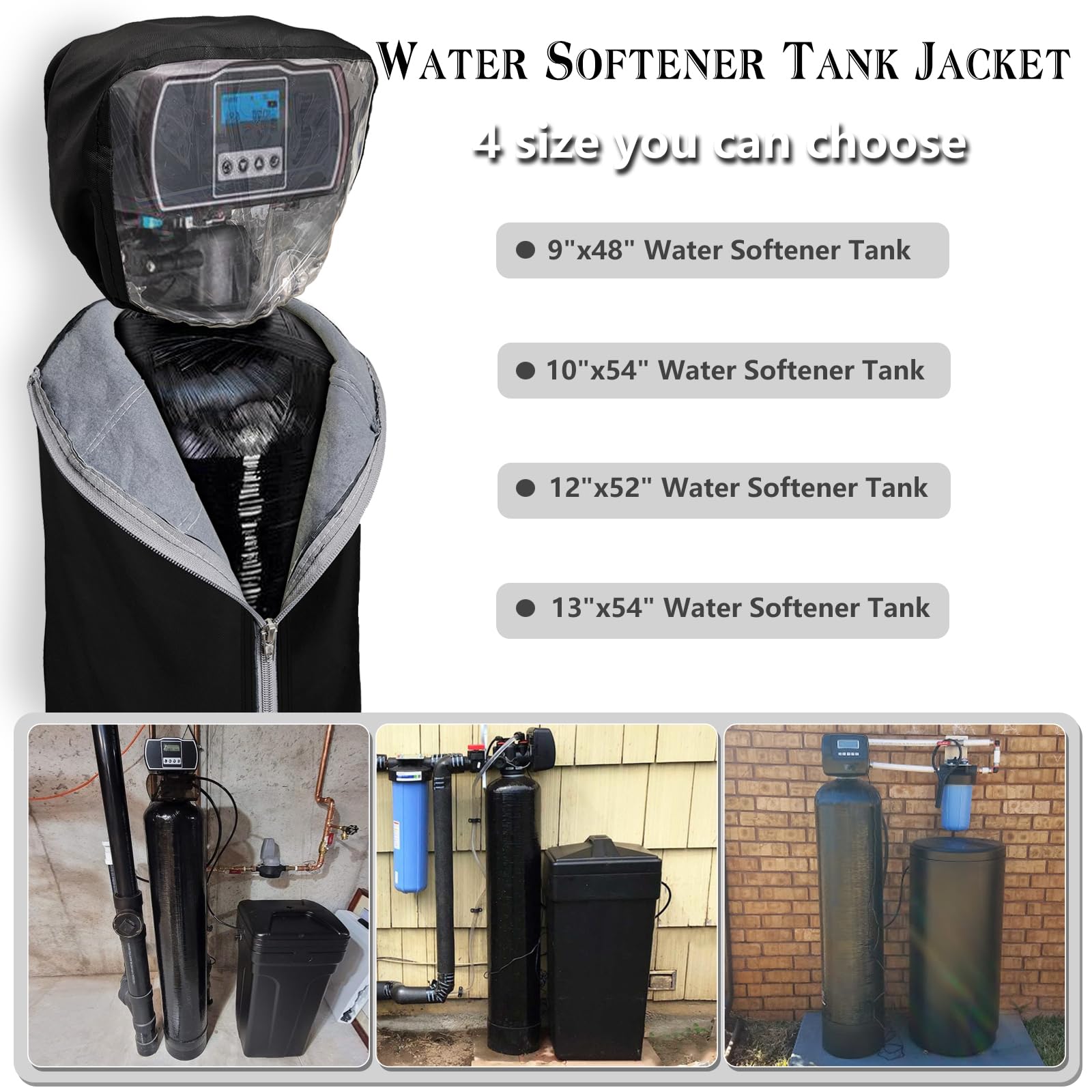 Snapklik.com : Okcool Water Softener Tank Jacket+Control Valve Cover ...