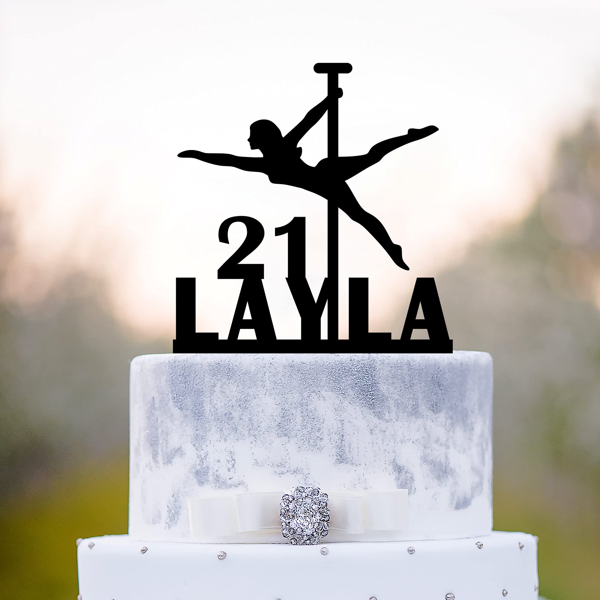 Cake Toppers Personalized Pole Dancer Birthday Cake Topper Pole Dance ...