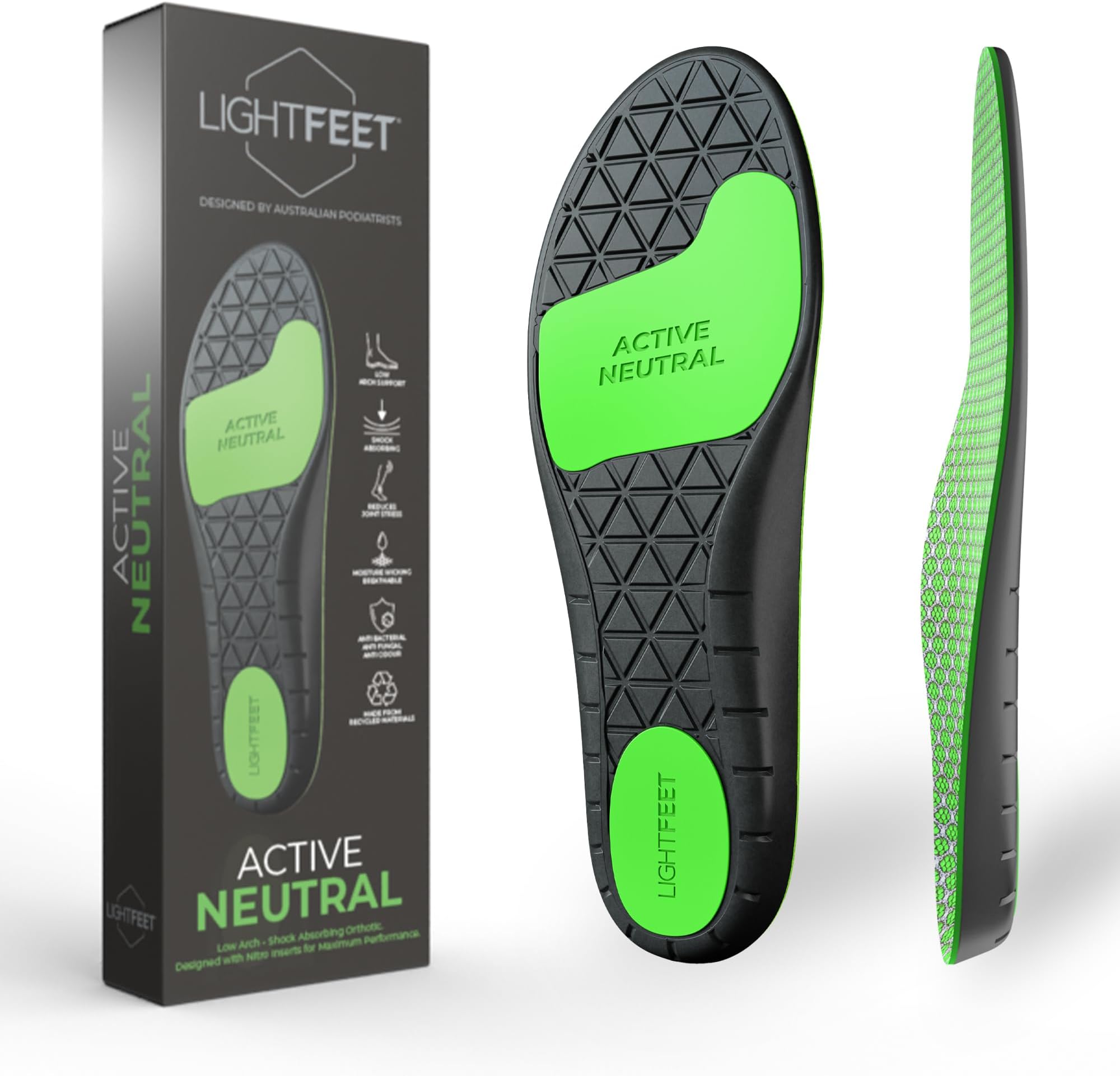 Amazon.com: LightFeet Active Neutral Insoles: Elevate Performance with ...