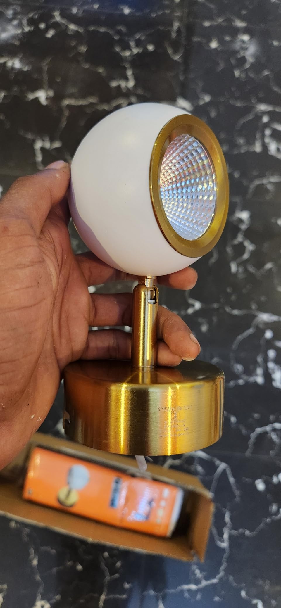 Buy FILLISKA® LED Surface/Spot Light, Black & Gold Finish, Shockproof ...