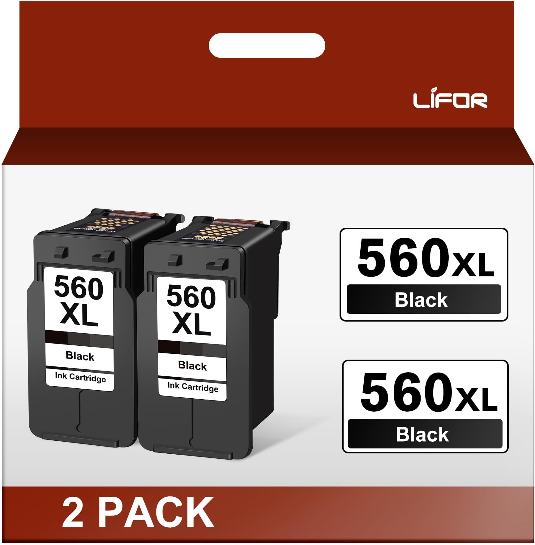 Canon Ink - PG-560XL High Yield Genuine Black Printer Ink Cartridge ...