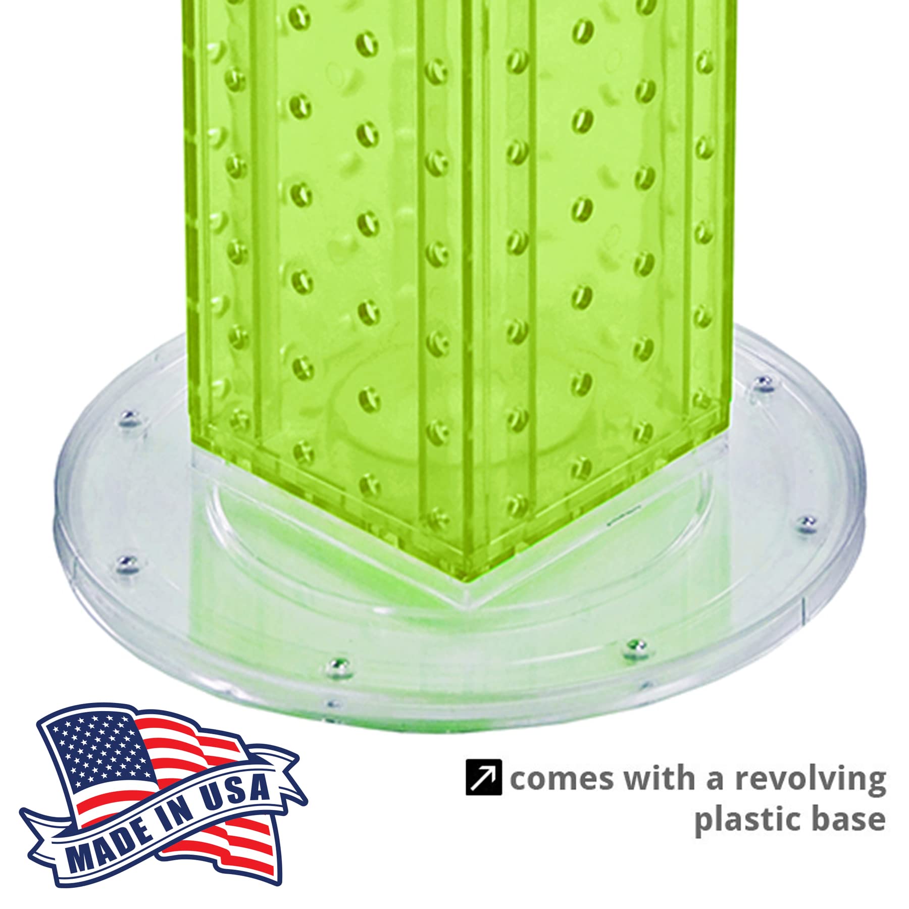Snapklik.com : Azar Displays 700220-GRE-2C16 Four-Sided 4”W X 12 ...