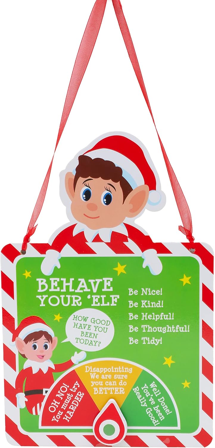 Amazon.com: Toyland® Christmas Novelty Elf Naughty Or Nice Meter ...