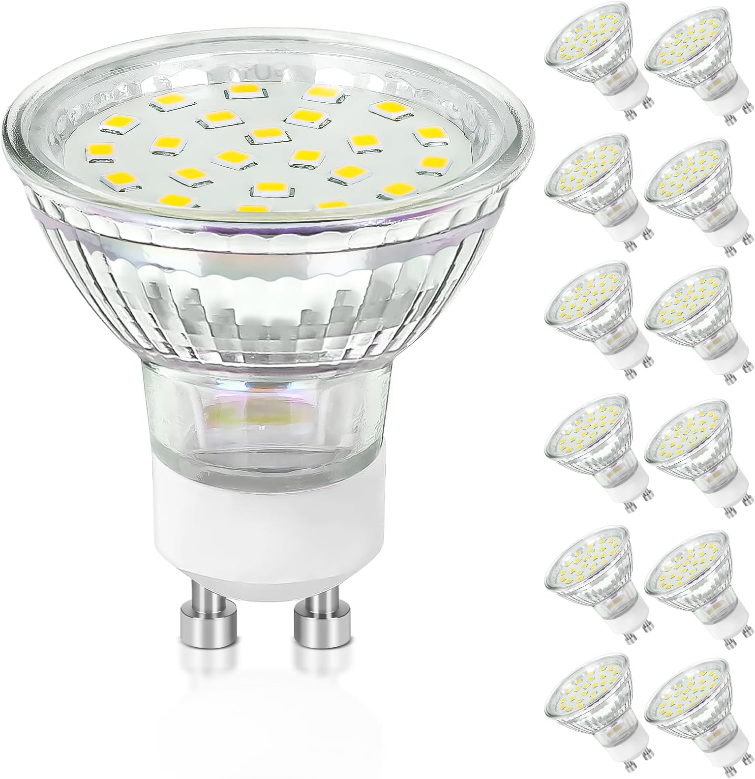CRIRY GU10 Dimmable Track Lighting LED Bulbs 40W Equivalent, 5W, 5000K ...