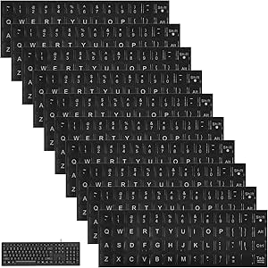 Keyboard Stickers 10pcs Keyboard Letter Stickers Laptop Keyboards ...