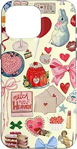 Amazon.com: iPhone 16 Pro Max Vintage Collage Art Summer Coquette Pink Bow Aesthetic Case : Cell ...