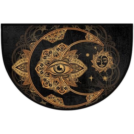 Amazon.com: SUJIN Half Round Door Mat,Semi Circle Bathroom Floor Rug ...