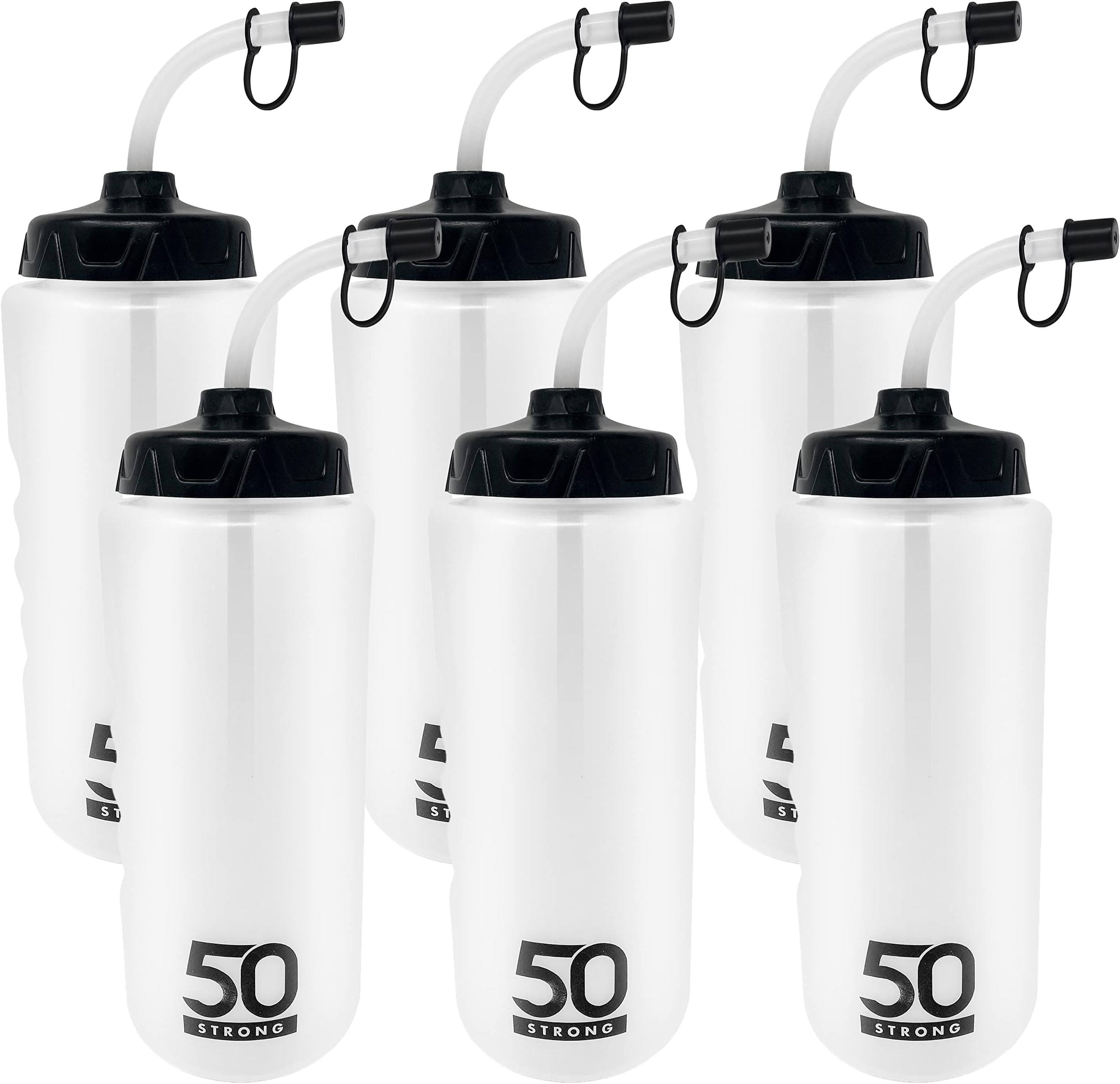 Amazon.com: Hushee 32oz Squeeze Water Bottles Bulk BPA Free Sports ...