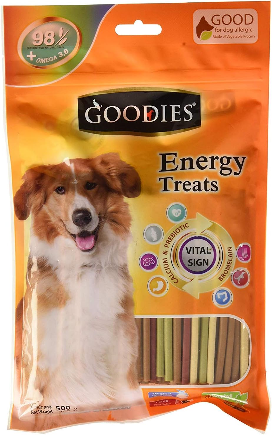 Buy Goodies Energy Dog Treats, Chlorophyll, 500g for Dog & cat Online ...