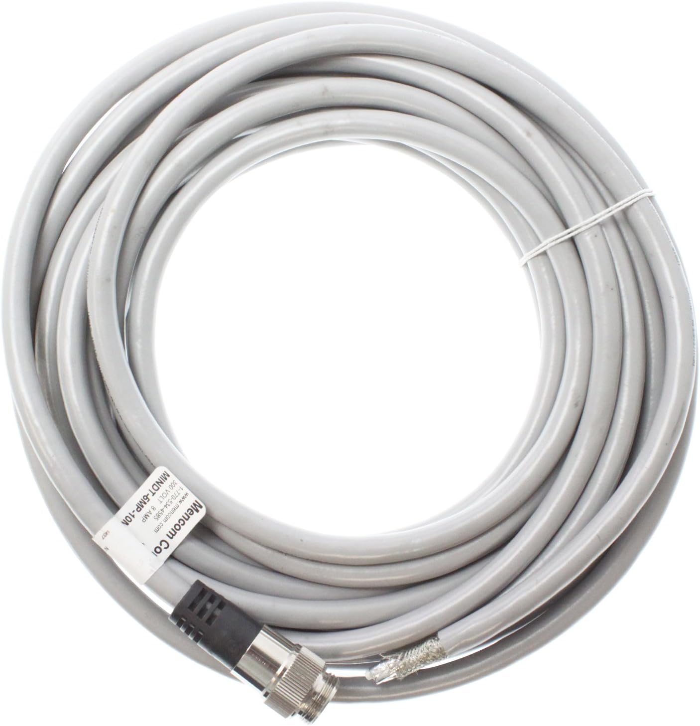 Mencom MINDT-5MP-10M DeviceNet MIN-Trunk Shielded 5-Pin M12 Male Cable ...