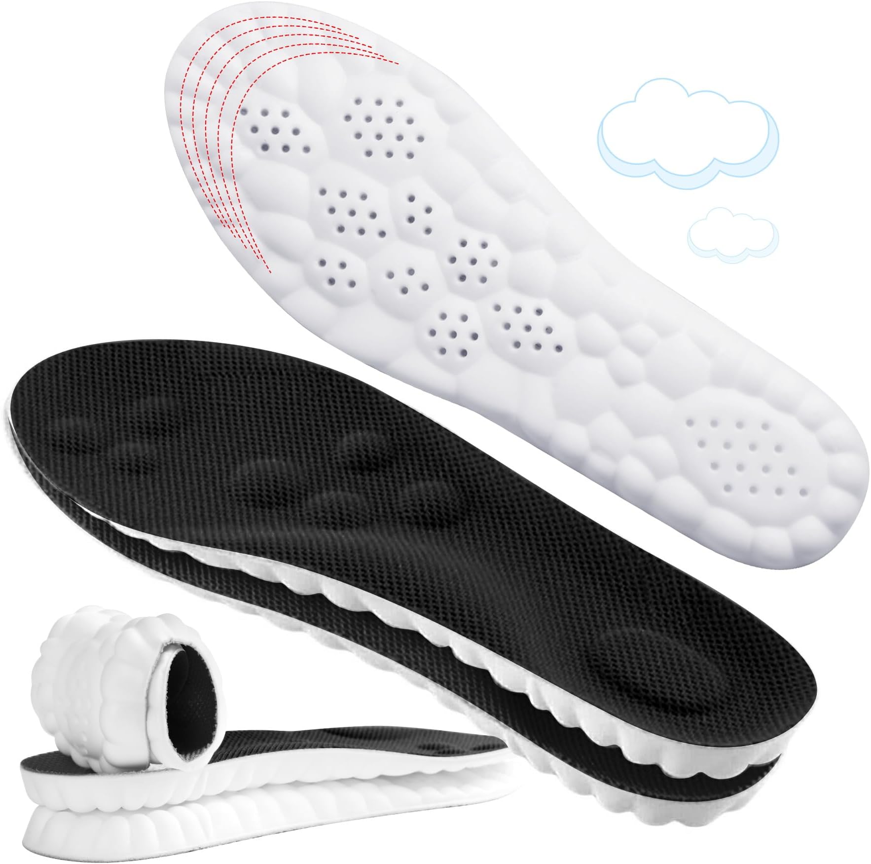 Amazon.com: Infusion Ultra-Soft Shoe Insoles: Padded Foot Orthotic ...