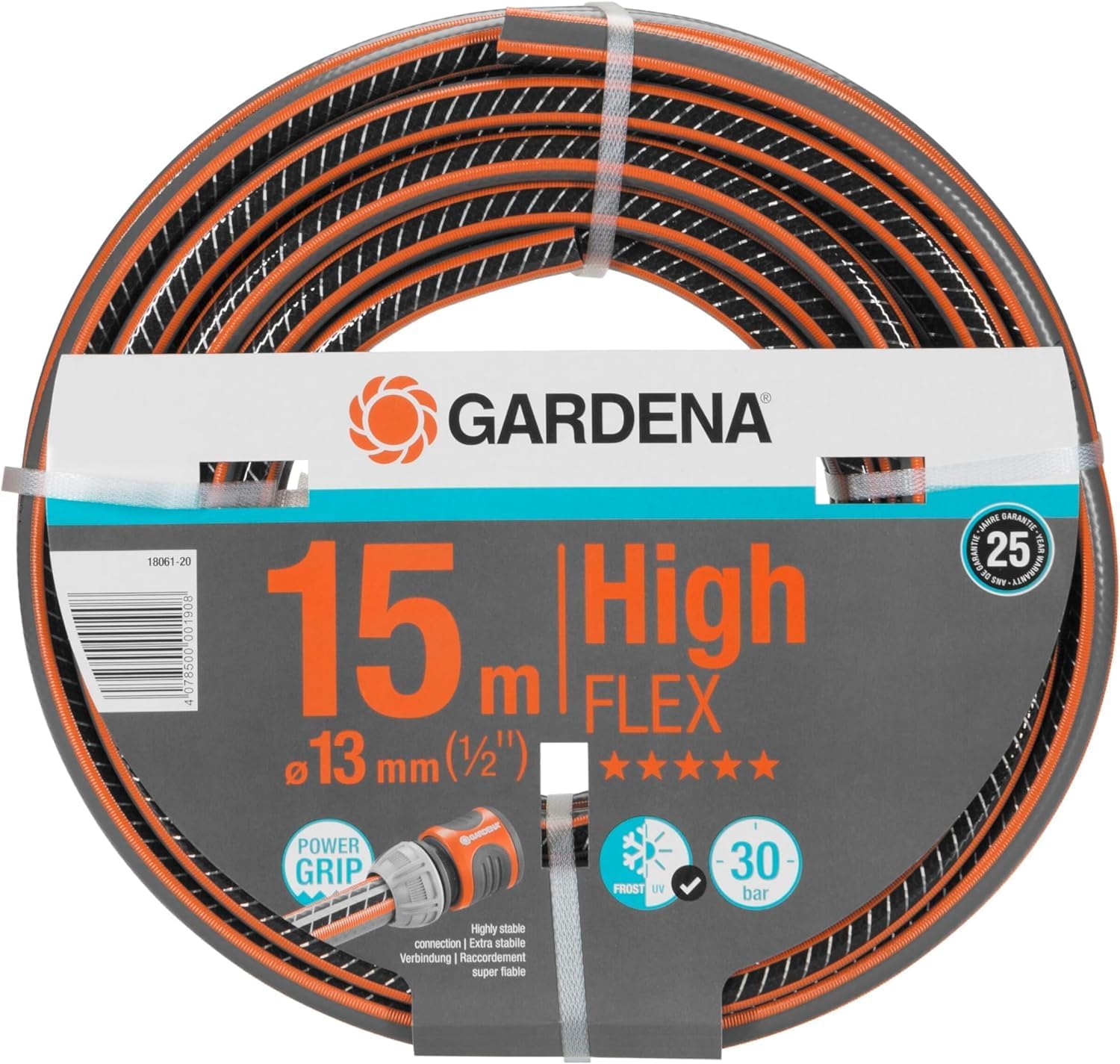 Amazon.com : Gardena 18061 High Flex Hose, 1/2" x 50' : Patio, Lawn ...