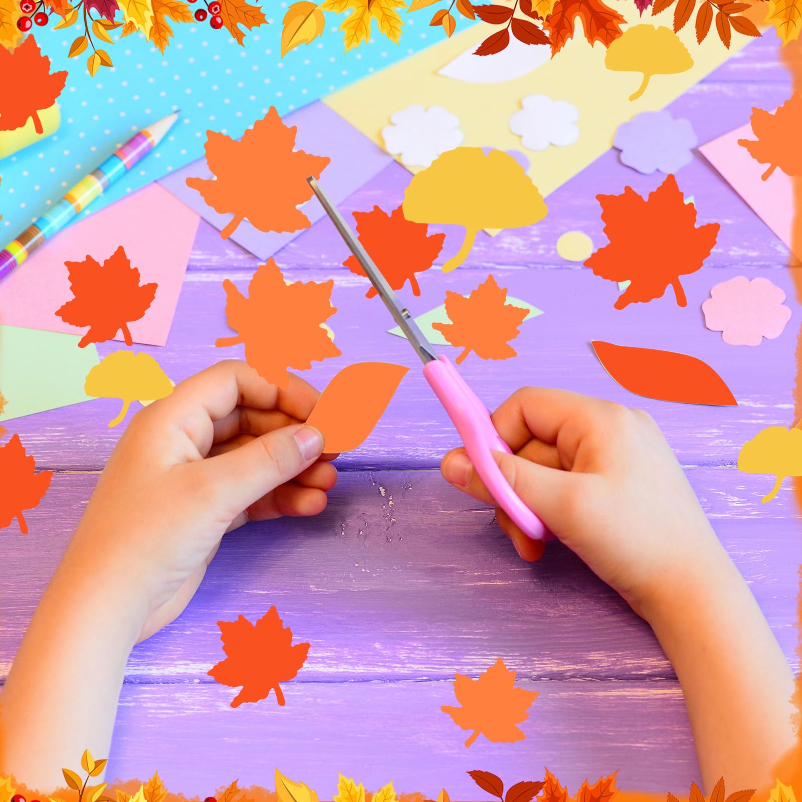 Snapklik.com : Kosiz 200 Sheets Fall Assorted Paper Cardstock 8.5 X 11 ...