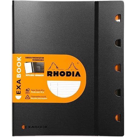 RHODIA 133576C - Refill Notebook for Exabook Black A5+ Organization ...