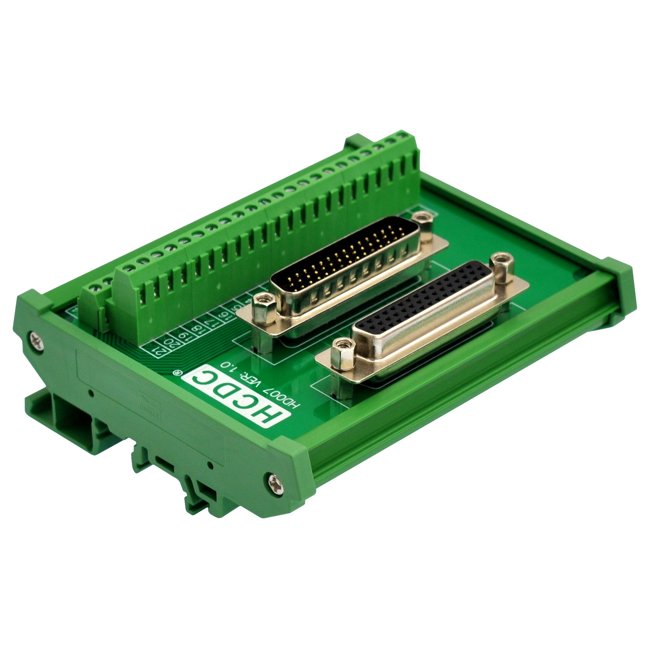 Snapklik.com : HCDC DIN Rail Mount D-SUB 44-Pin Male-Female Interface ...