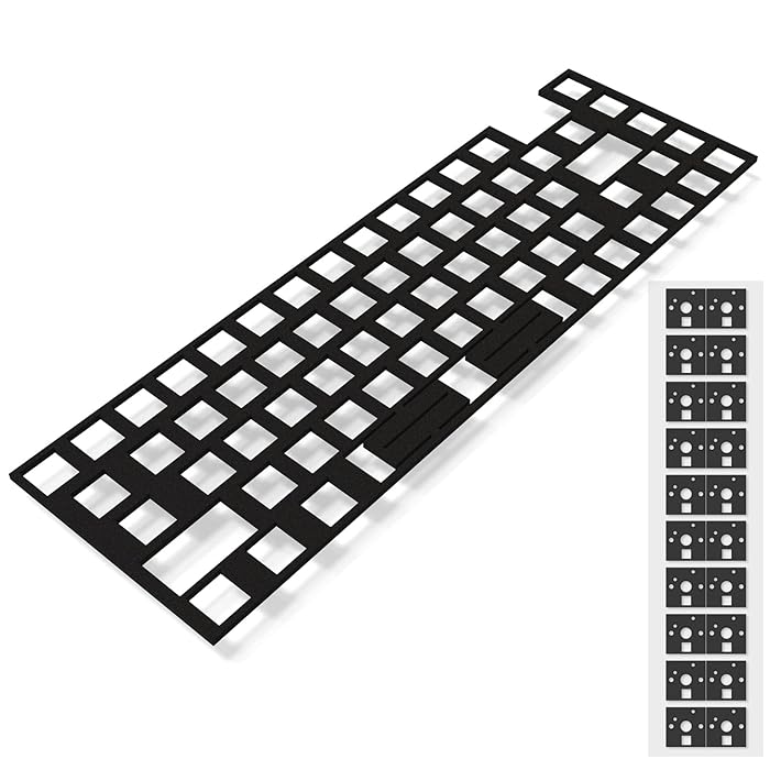 Buy RUNJRX Felt Keyboard PCB Foam 68 Layout,EVA Switch Pads 120Pcs and ...