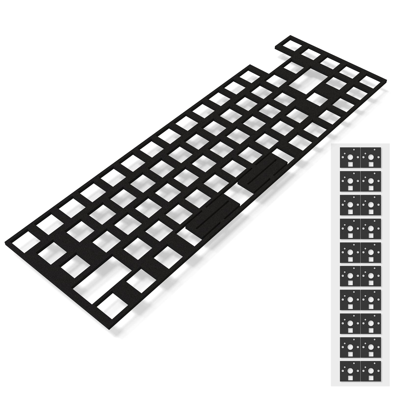 Buy RUNJRX Felt Keyboard PCB Foam 68 Layout,EVA Switch Pads 120Pcs and ...