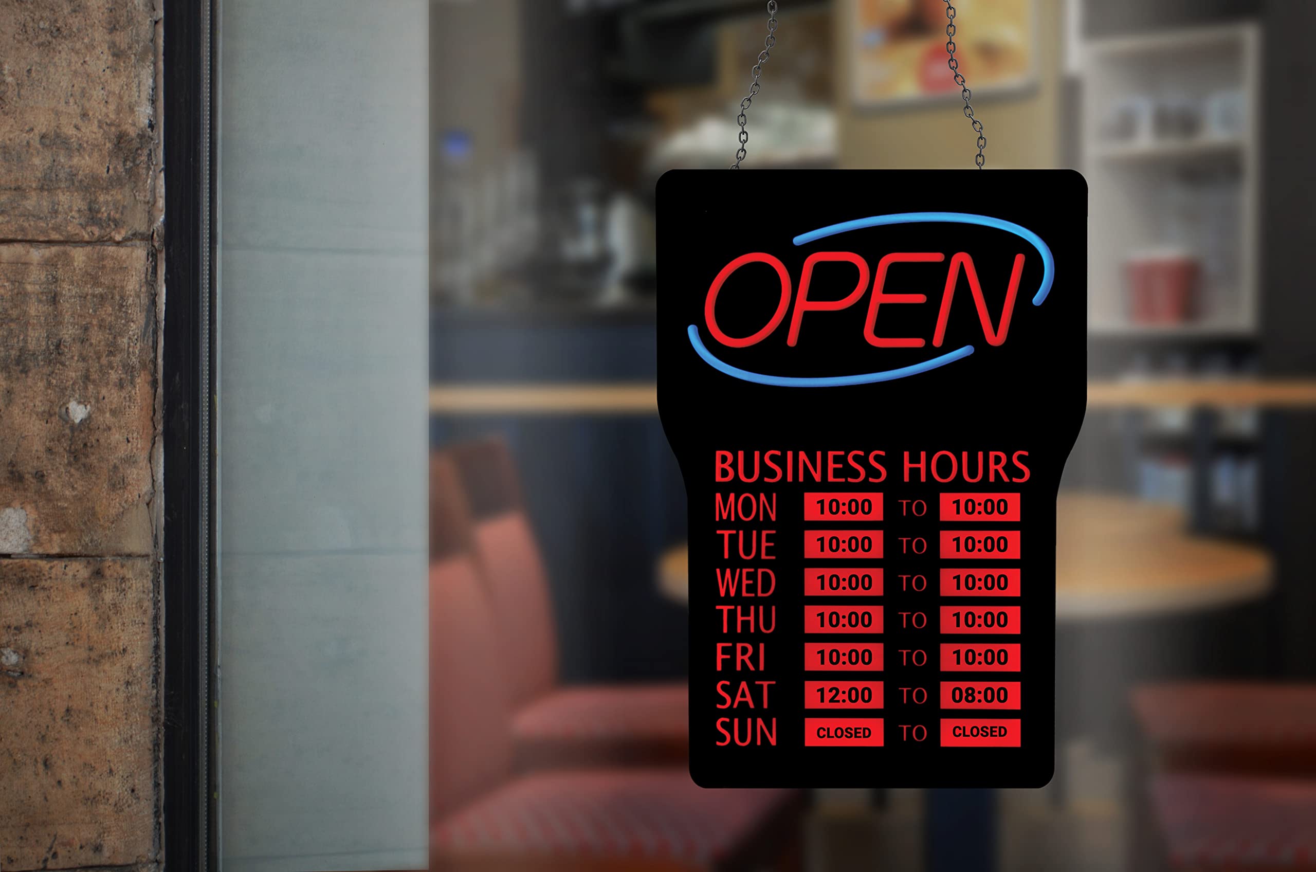 Snapklik.com : Royal Sovereign Illuminated LED Business "Open" Sign