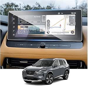 Ruiya for 12.3" Nissan X-Trail T33 Qashqai j12 e-POWER 2022 2023 2024 Screen Protector, Tempered ...