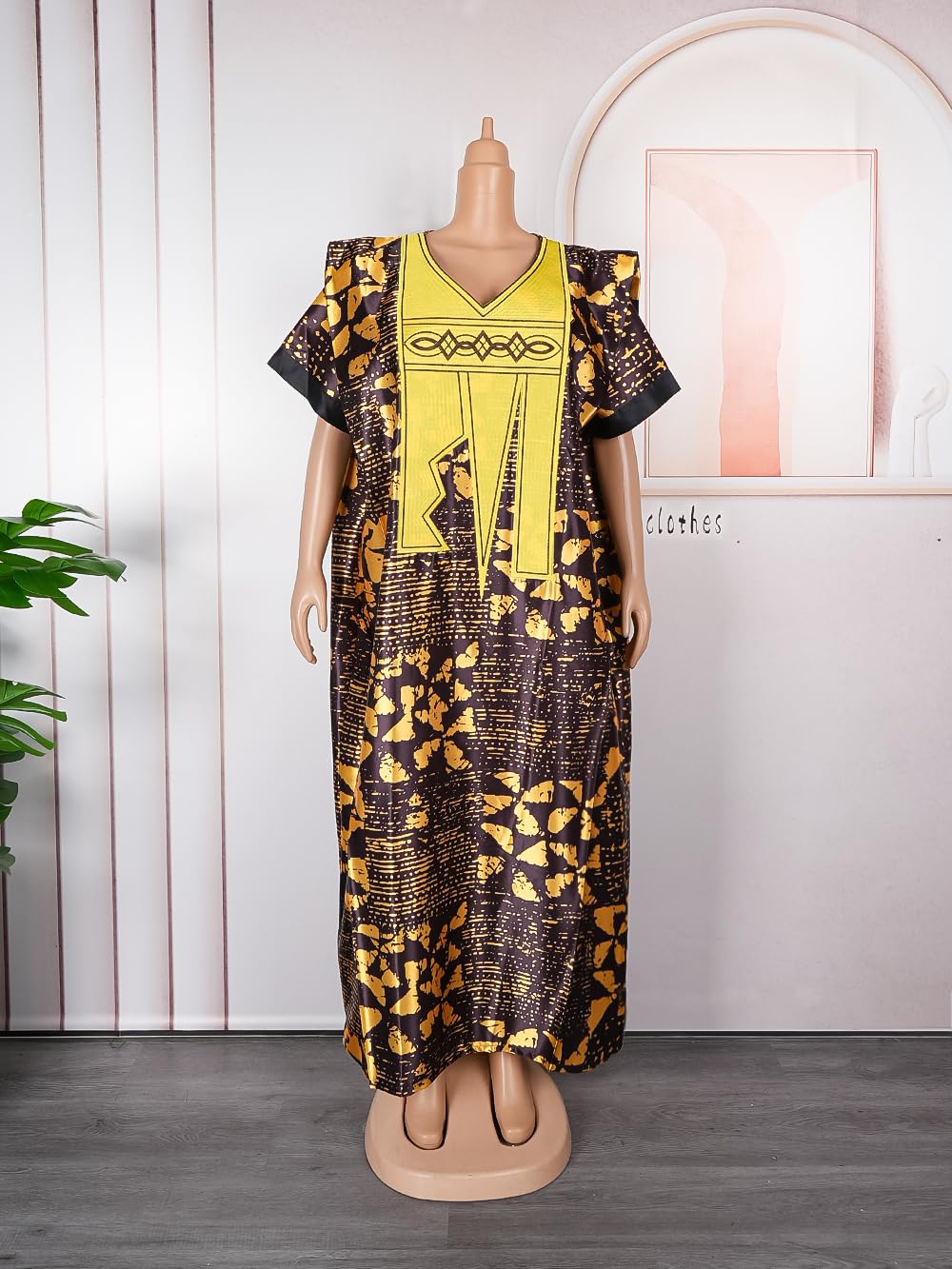 Snapklik.com : African Print Bubu Dress For Woman Embroidery Pattern ...