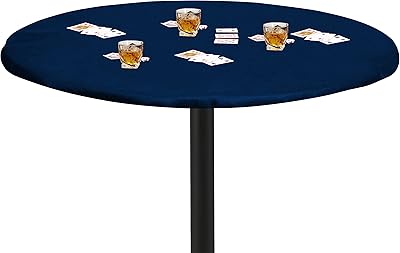 Amazon.com: Felt Card Table Game Cover Round Green Tablecloth Poker ...