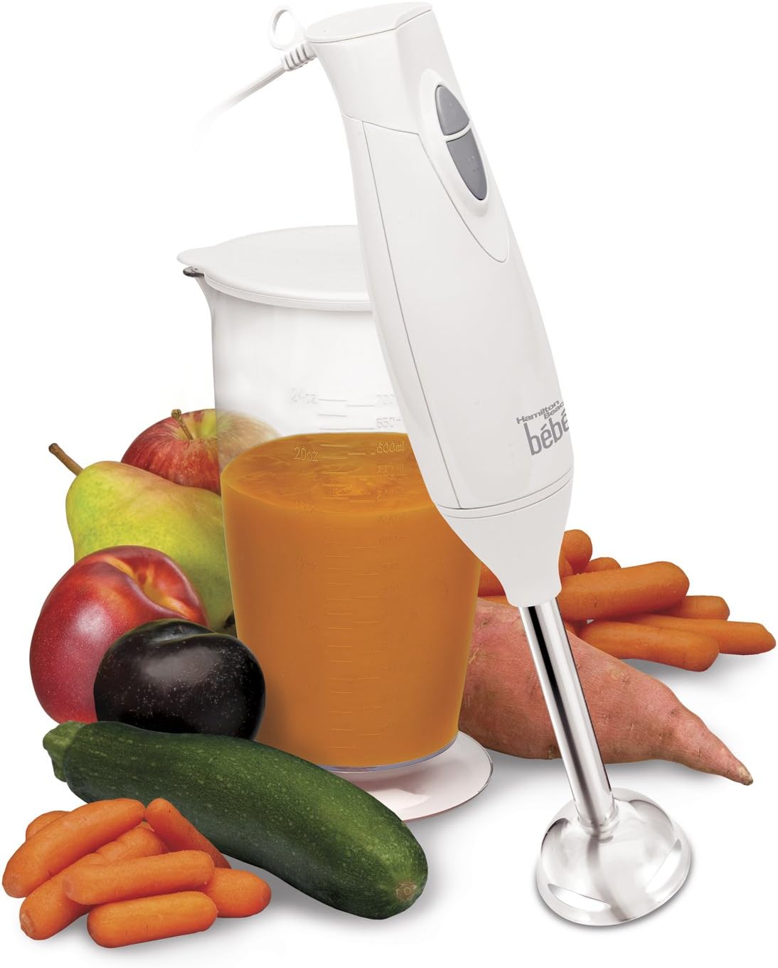 Amazon.com: Hamilton Beach 59756 Bebe Hand Blender: Baby Food Mills ...