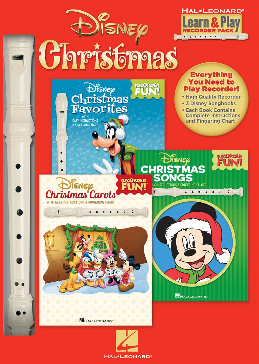 Amazon.com: Disney Christmas: Learn & Play Recorder Pack: 9781495069147 ...
