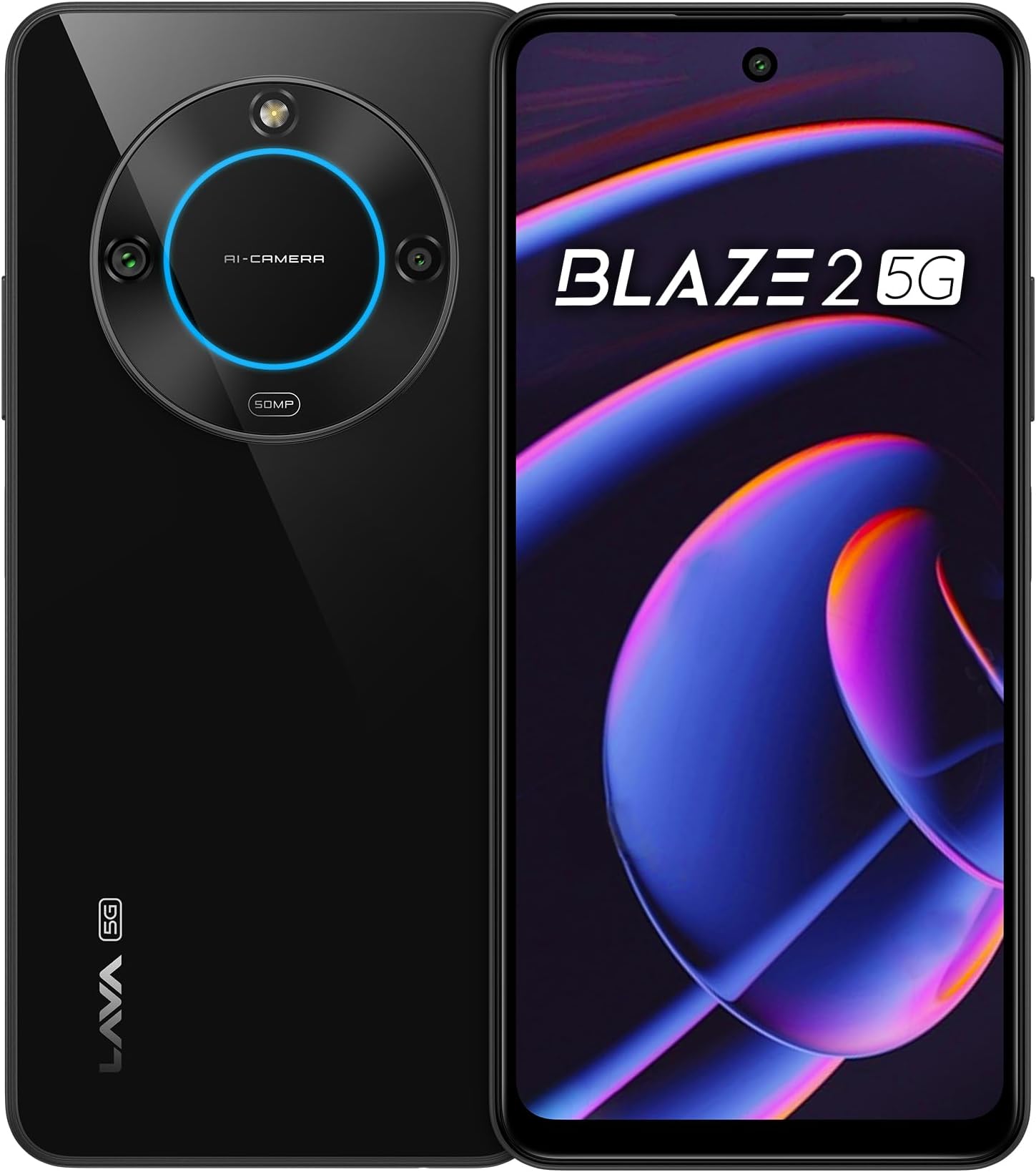 Lava Blaze Curve 5G (Glass Iron, 8GB LPDDR5 RAM, UFS 3.1 128GB Storage) | 120Hz Curved Amoled ...