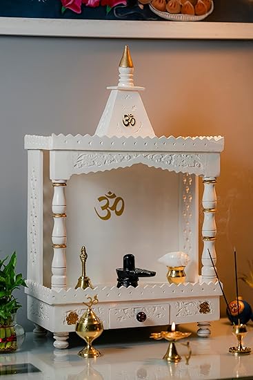Patiofy Temple/Wooden Pooja Stand for Home/Mandir for Home/Temple for ...