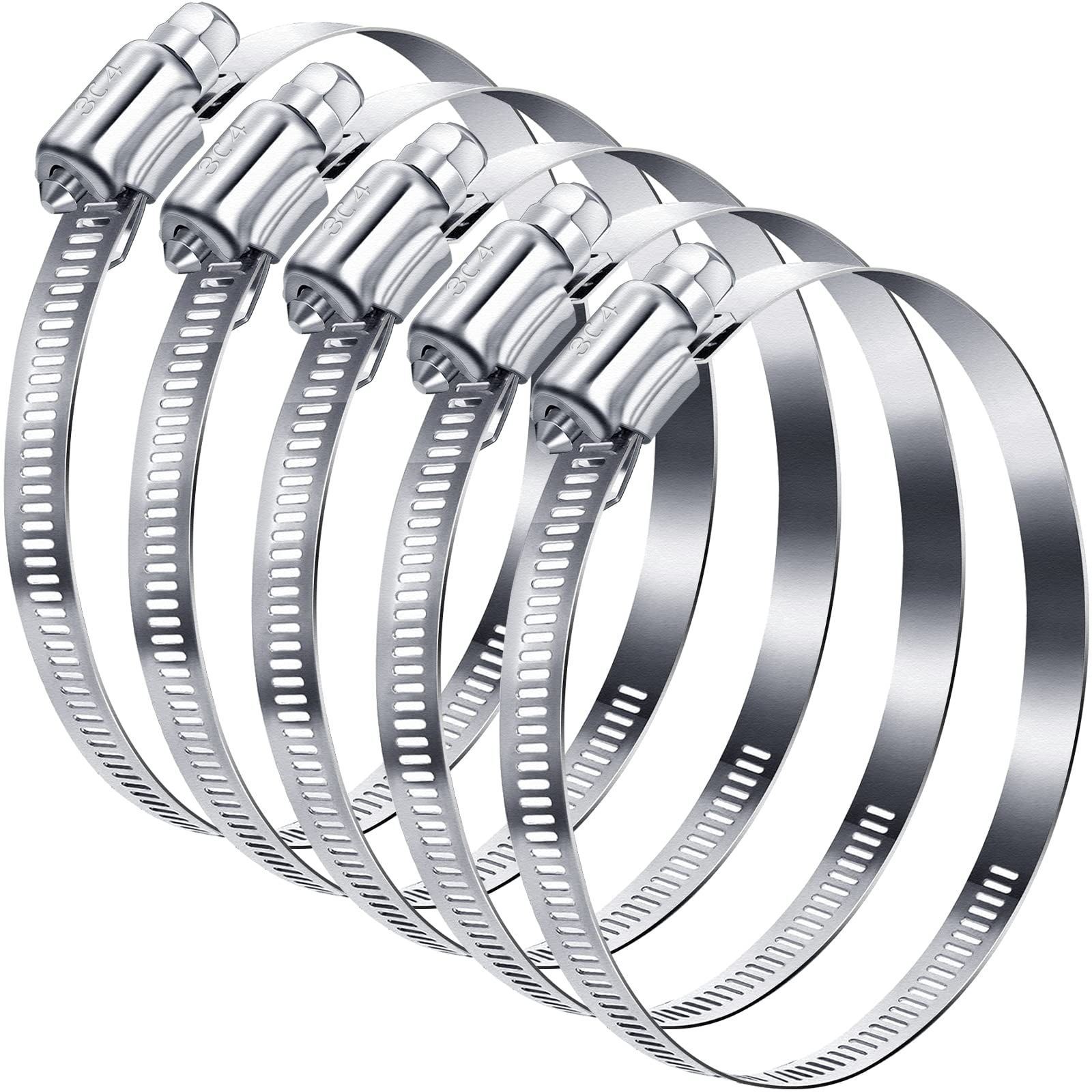Large Stainless Steel Adjustable Clamps Ideal Domestic Pipe Clamp