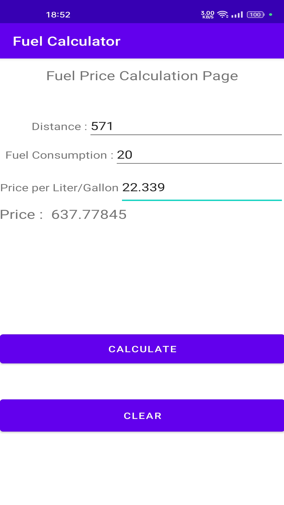 Fuel Calculator - App on Amazon Appstore