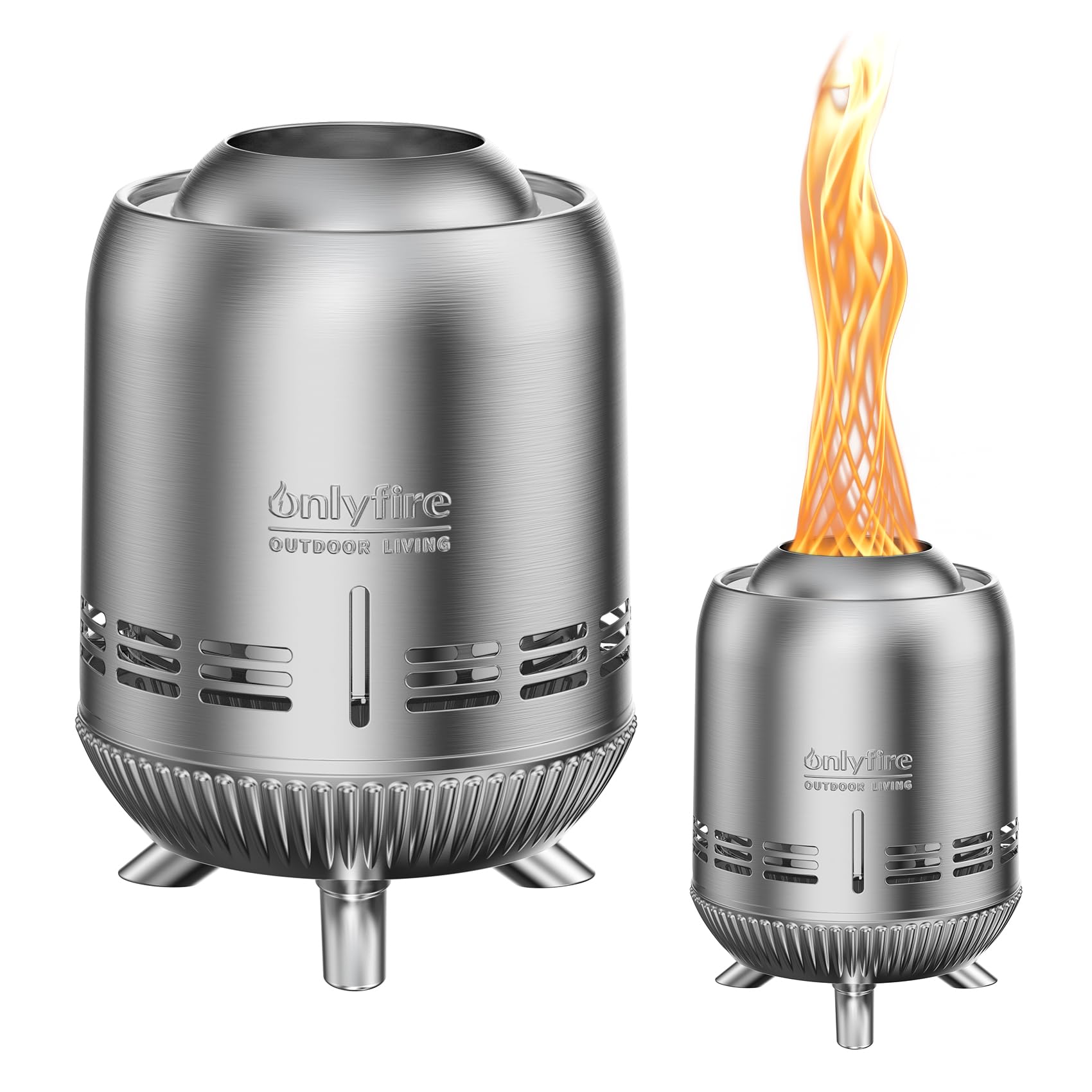 Onlyfire 9.5'' Smokeless Fire Pit with Carrying Bag, Portable Outdoor ...