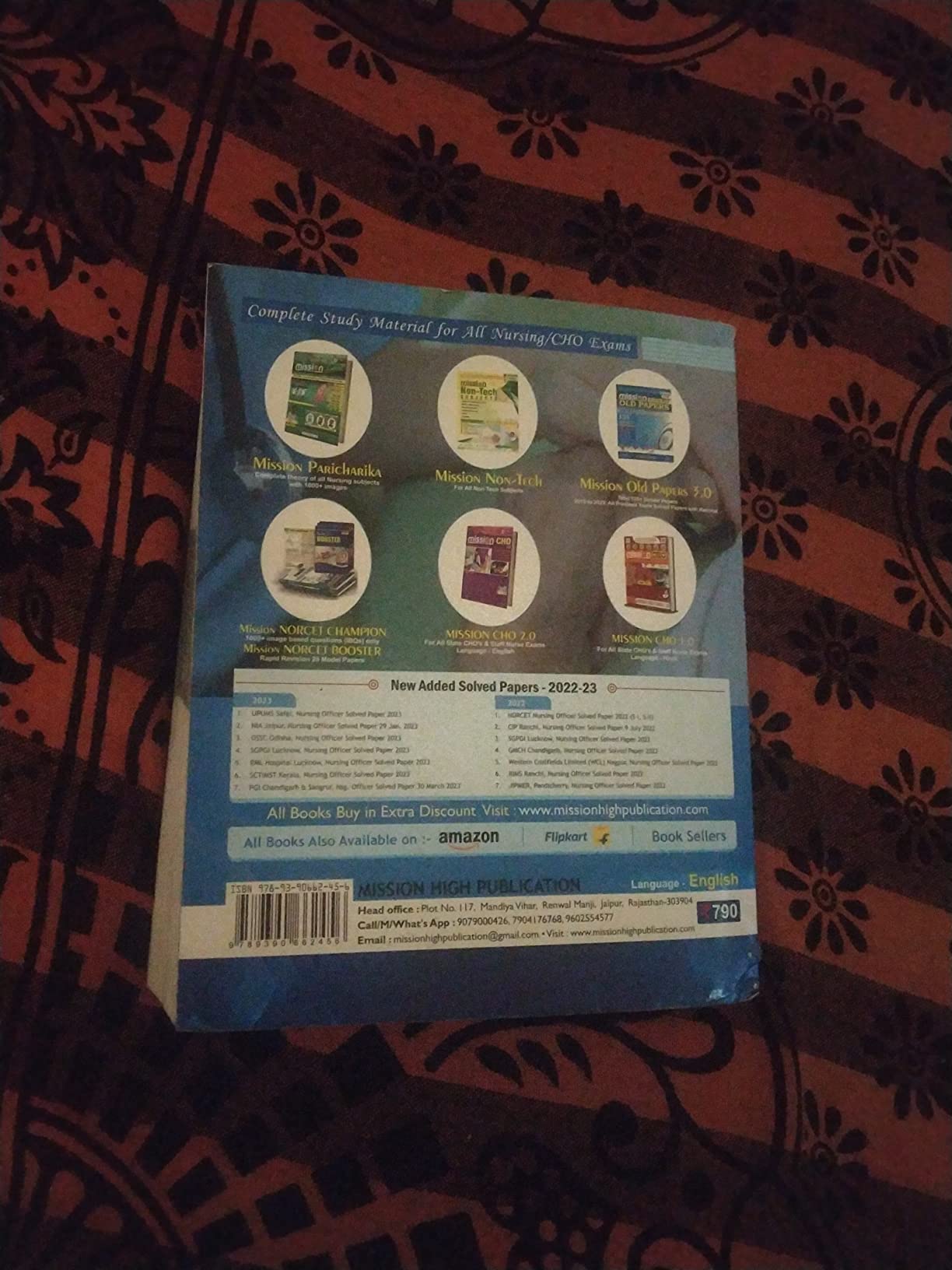 Buy Mission Old Papers Nursing Book 2023/135+ Previous Year Solved ...